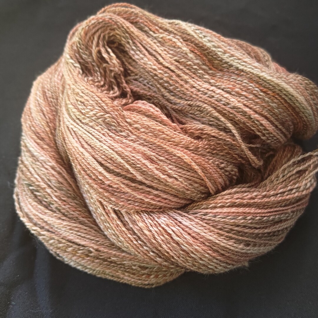Hand Spun Art Yarn: 71g Lace 2ply Weight Hand Dyed Merino Wool ...