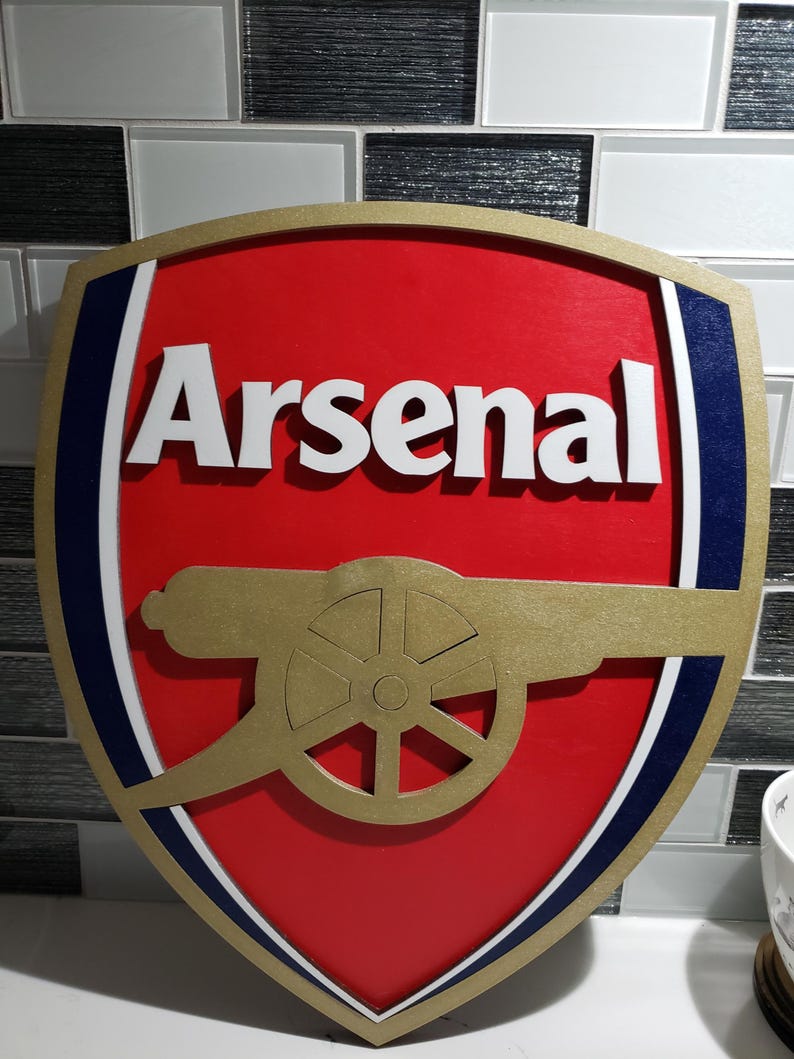 Arsenal Football Club 3D Wood Sign Decor - Etsy