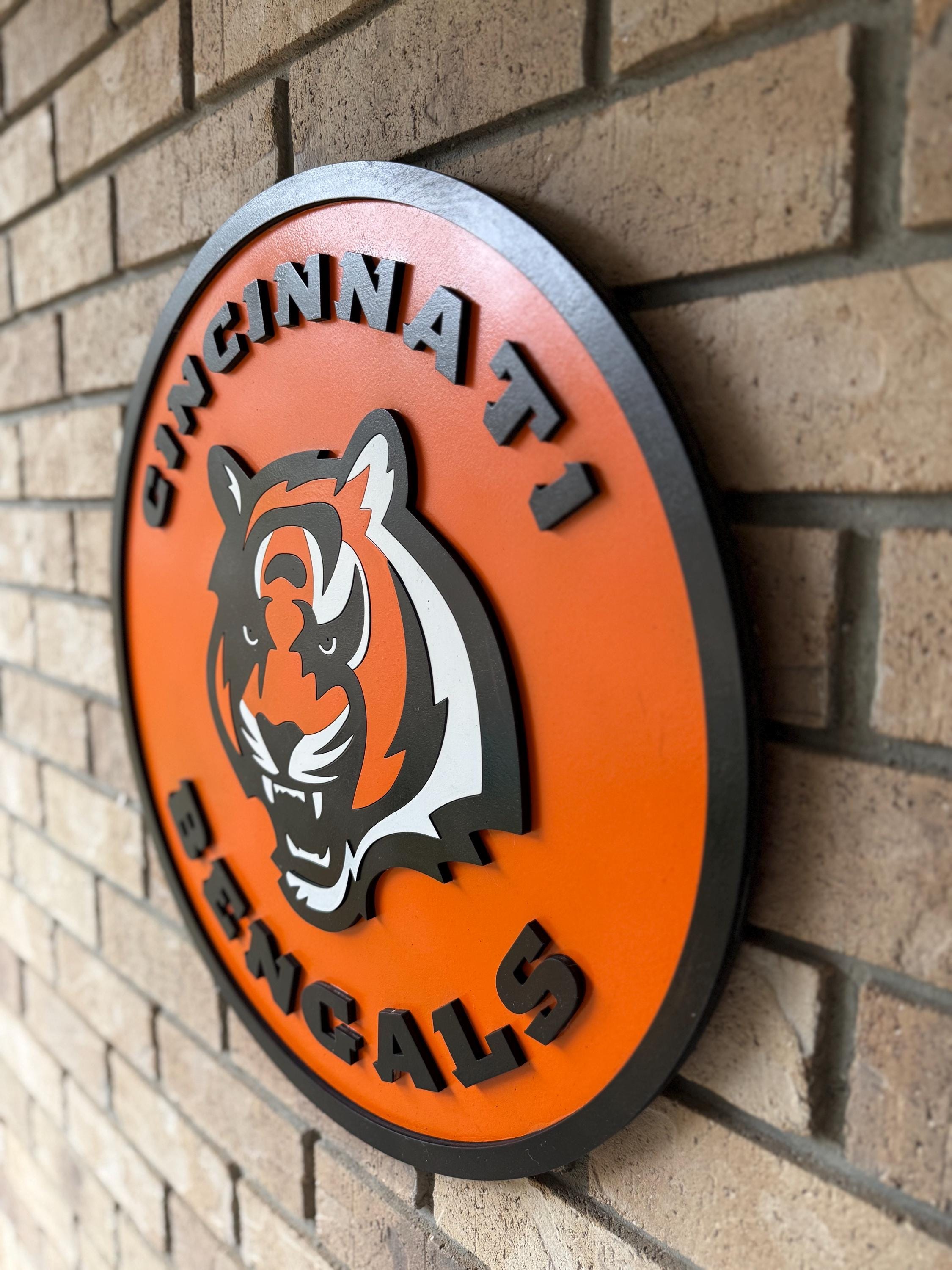 Cincinnati Bengals 3d Wood Sports Sign - Etsy