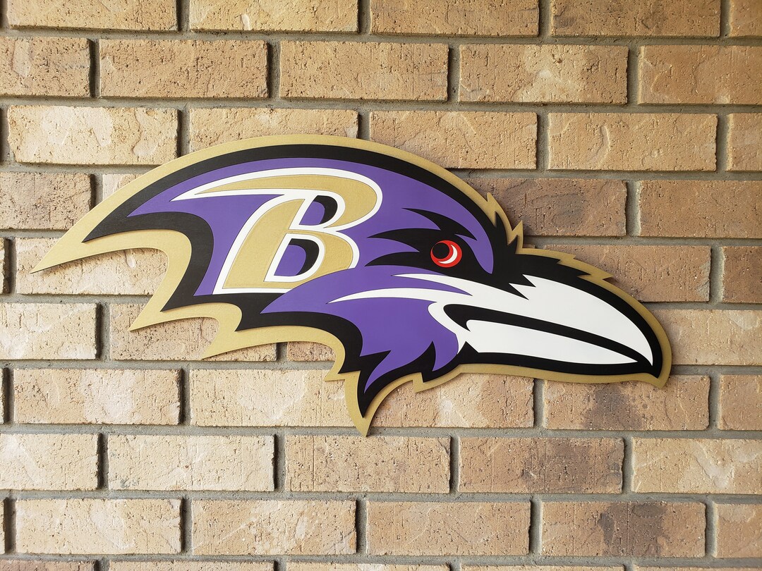 Baltimore Ravens 3d Wood Sports Decor - Etsy
