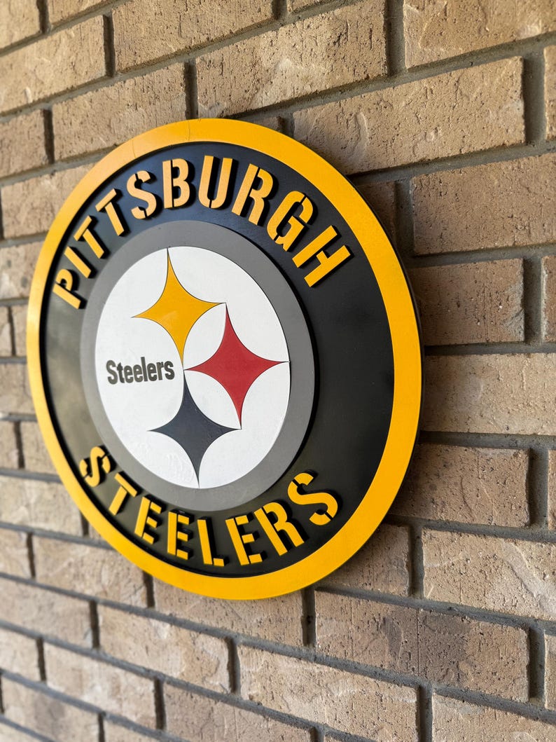 Pittsburgh Steelers 3D Wood Sports Sign - Etsy