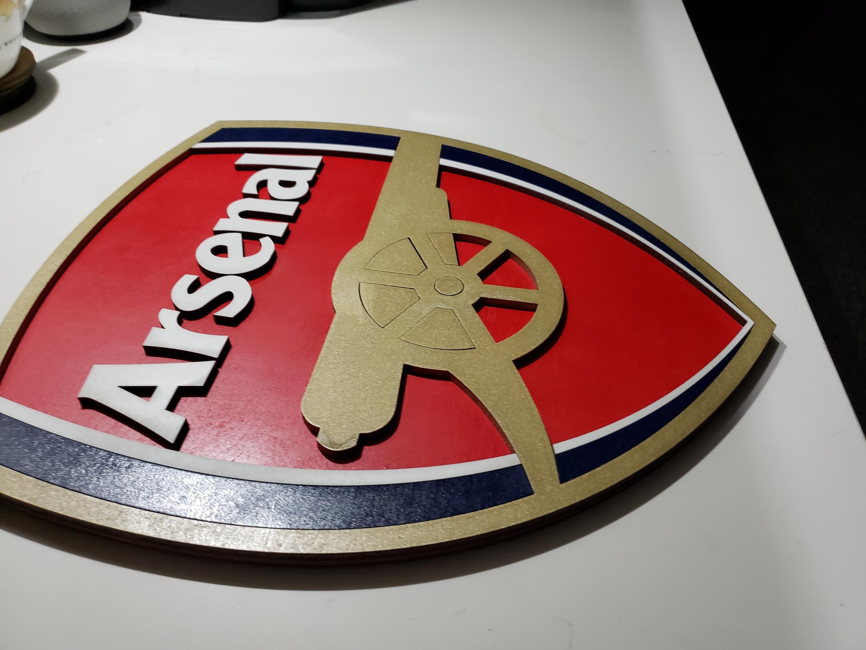 Arsenal Football Club 3D Wood Sign Decor - Etsy