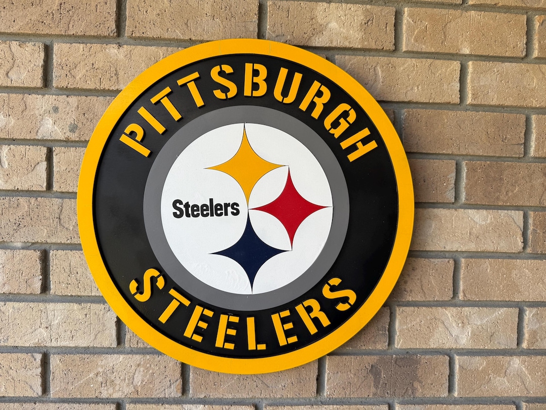 Pittsburgh Steelers 3D Wood Sports Sign - Etsy