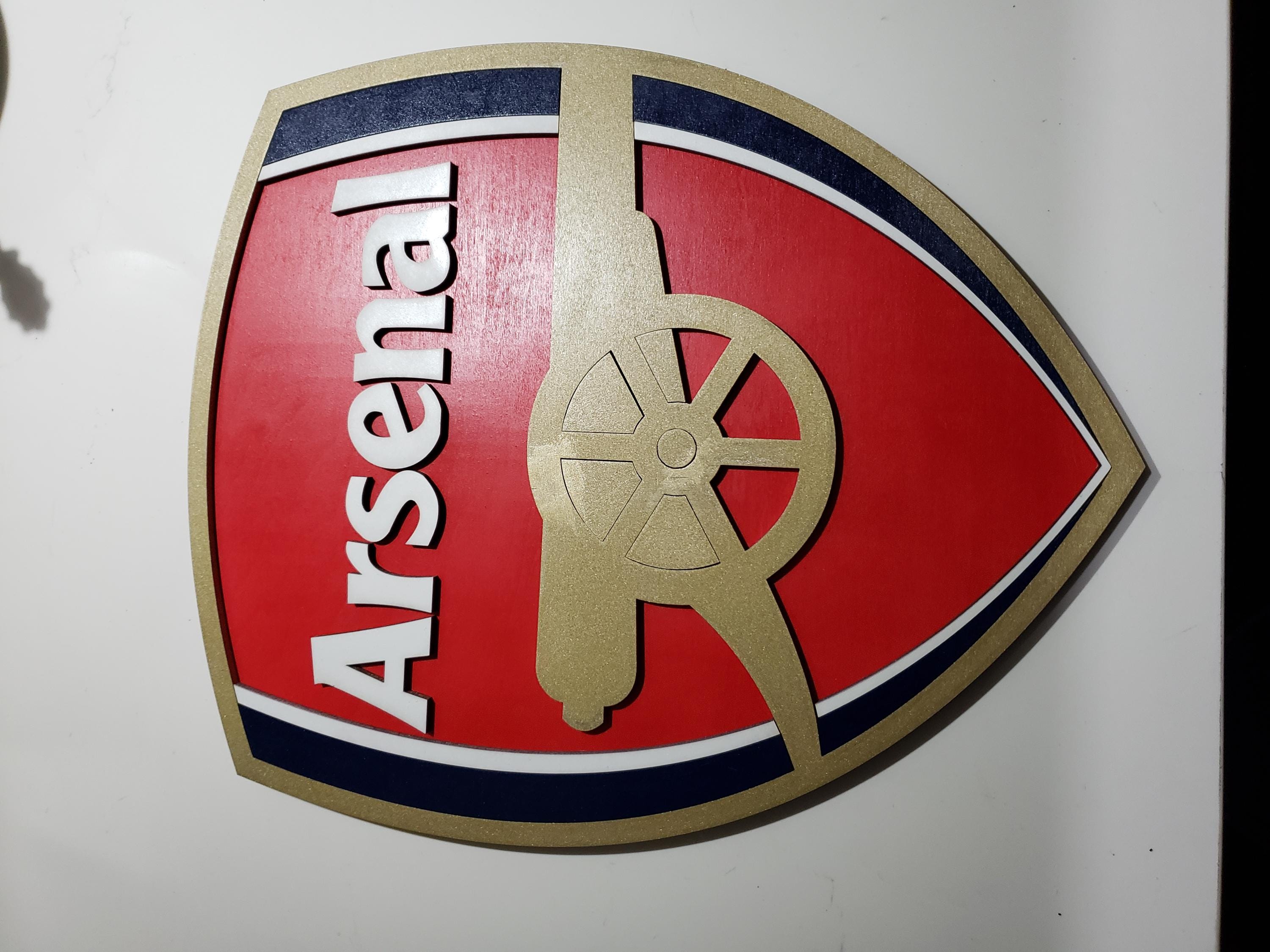 Arsenal Football Club 3D Wood Sign Decor - Etsy
