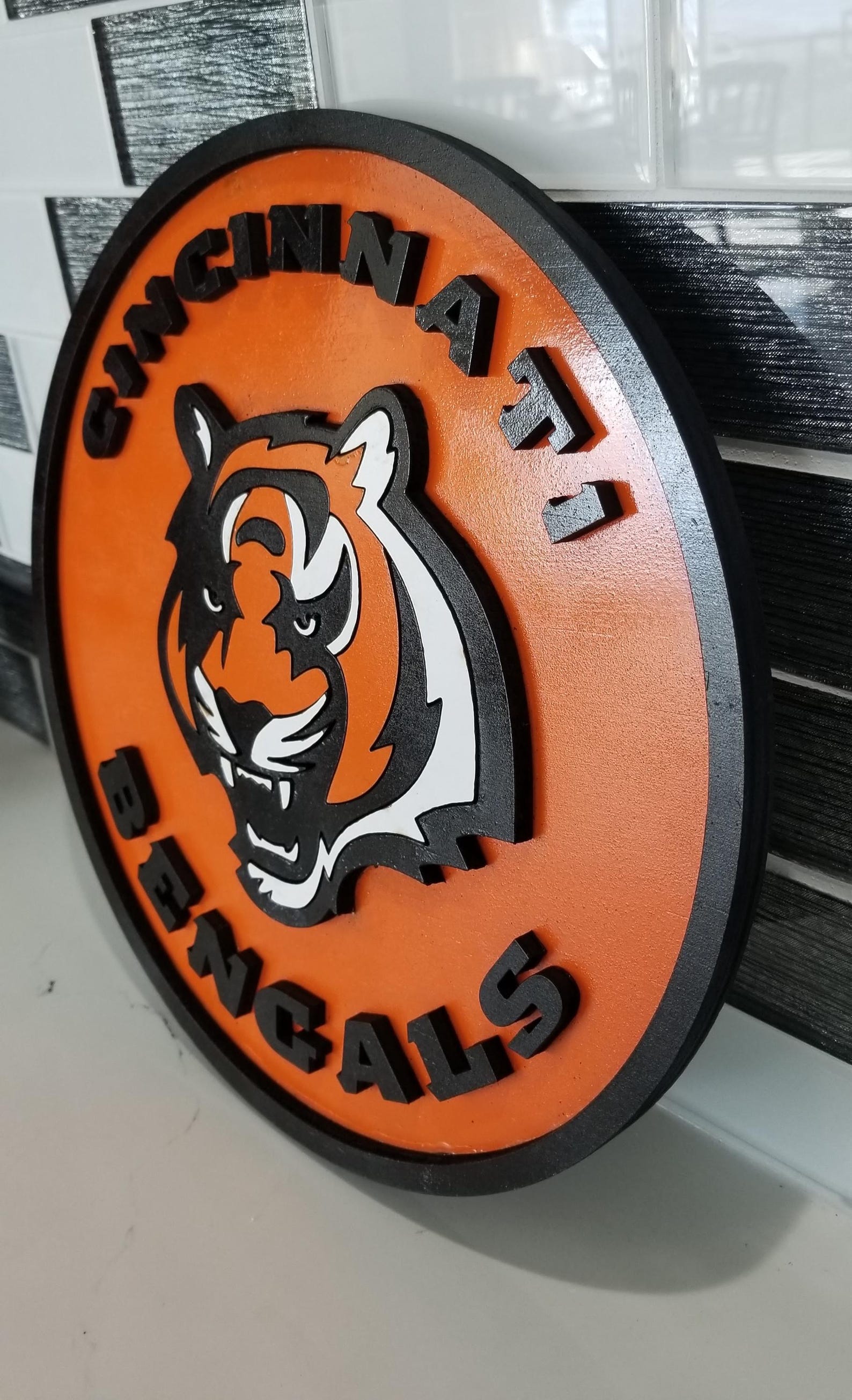 Cincinnati Bengals 3d Wood Sports Sign - Etsy