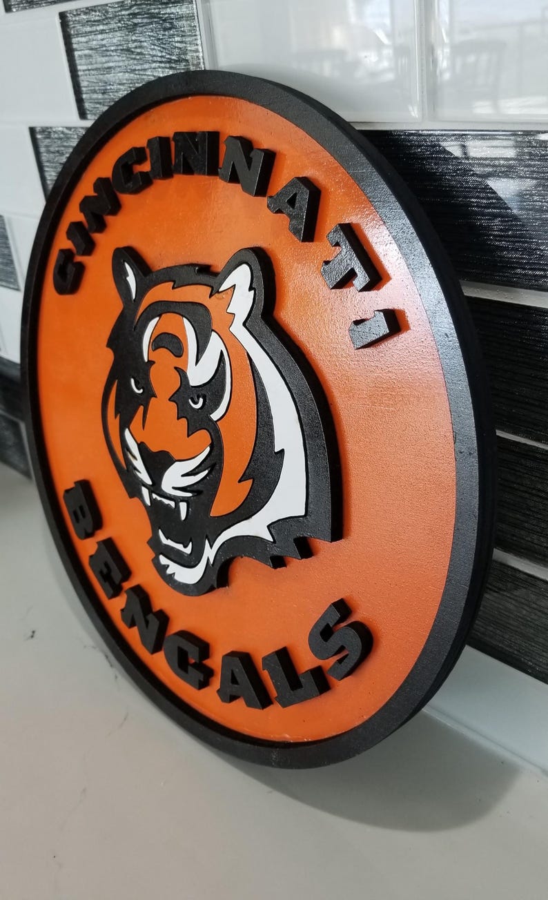 Cincinnati Bengals 3d Wood Sports Sign - Etsy