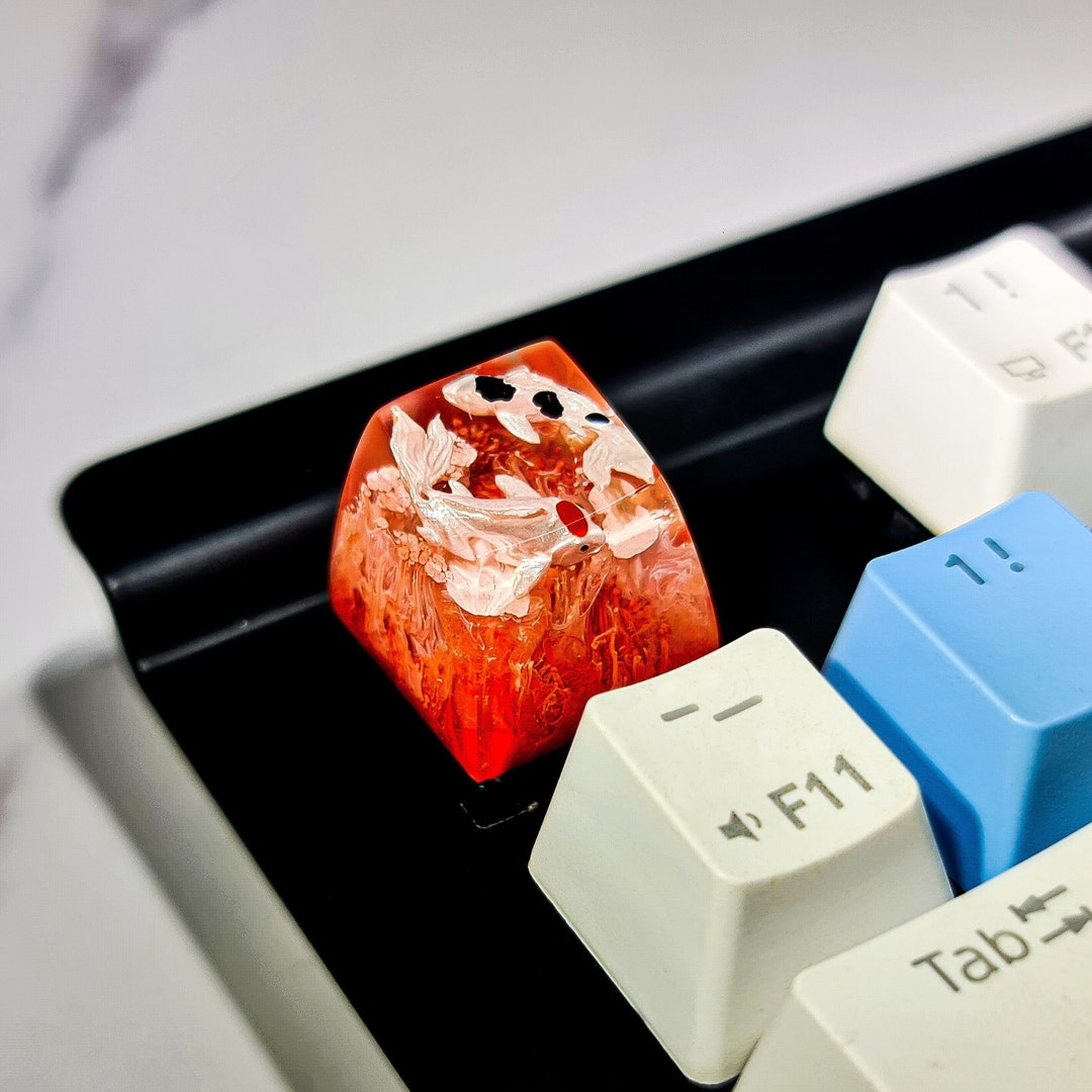 Red Koi Keycap, Koi Fish for Cherry Mx Keycap, Custom Keycap, Artisan ...