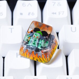 Bulbasaur Pokemon Keycap, Cosplay Keycap, Custom Pokemon, Custom Keycap ...