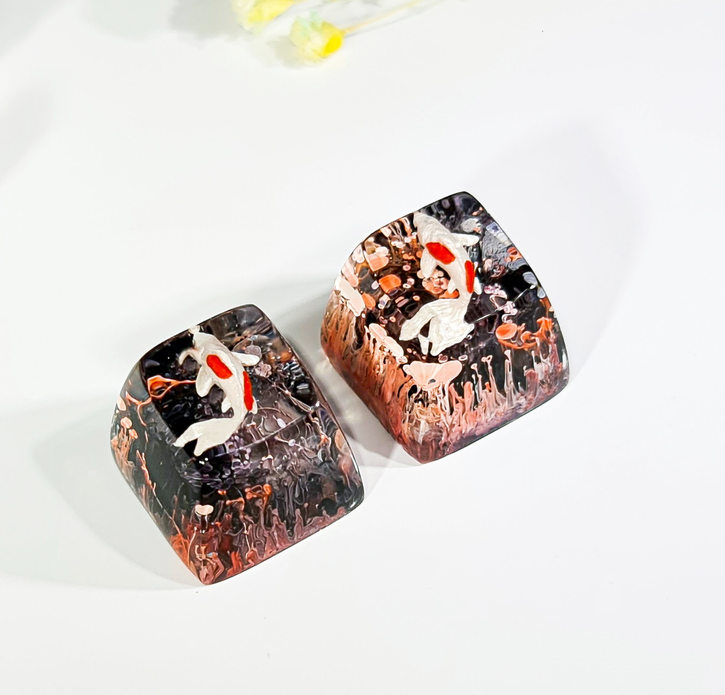 Red Koi Keycap, Koi Fish for Cherry Mx Keycap, Custom Keycap, Artisan ...