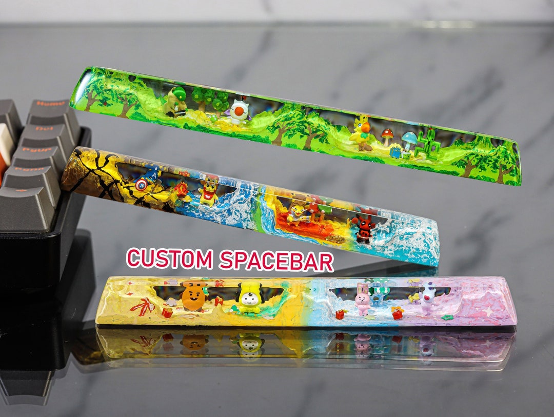 Custom Spacebar Keycap, Custom Keycap, Artisan Keycap, Character Custom ...