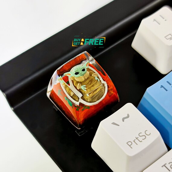 Baby Yoda Keycap Halloween Keycaps Horror Keycaps SA - Etsy
