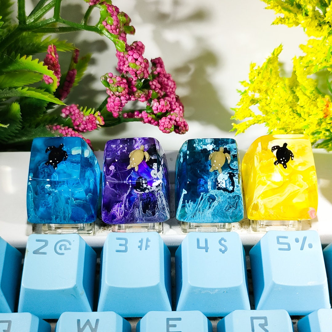 Sea Turtle Keycap, Tutle Keycap, Keycap, Handmade, Custom Keycap, Gift ...