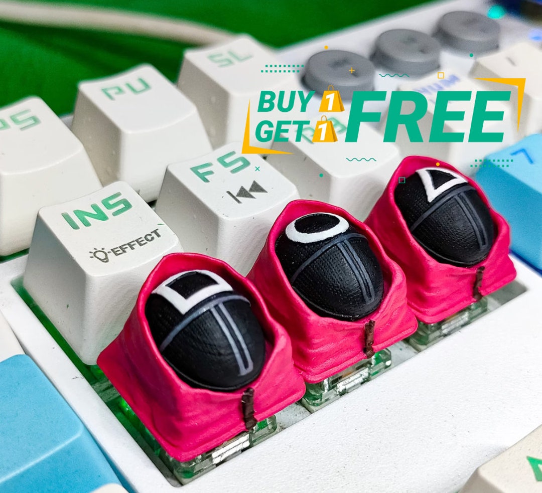 COMBO 3 Squid Game Keycap, Handmade Keycap, Artisan Keycap, Custom ...