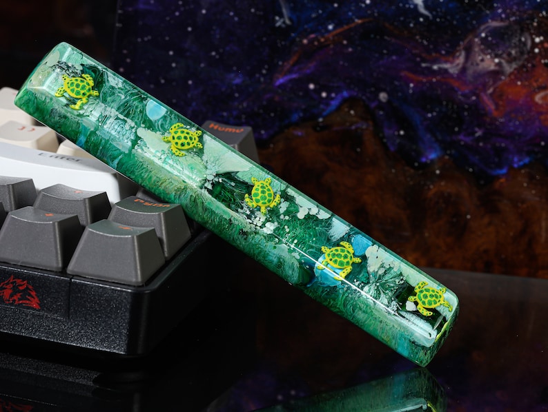 Sea Turtle Spacebar, Turtle Resin OEM SA Profile Key Cap, Turtle Keycap ...