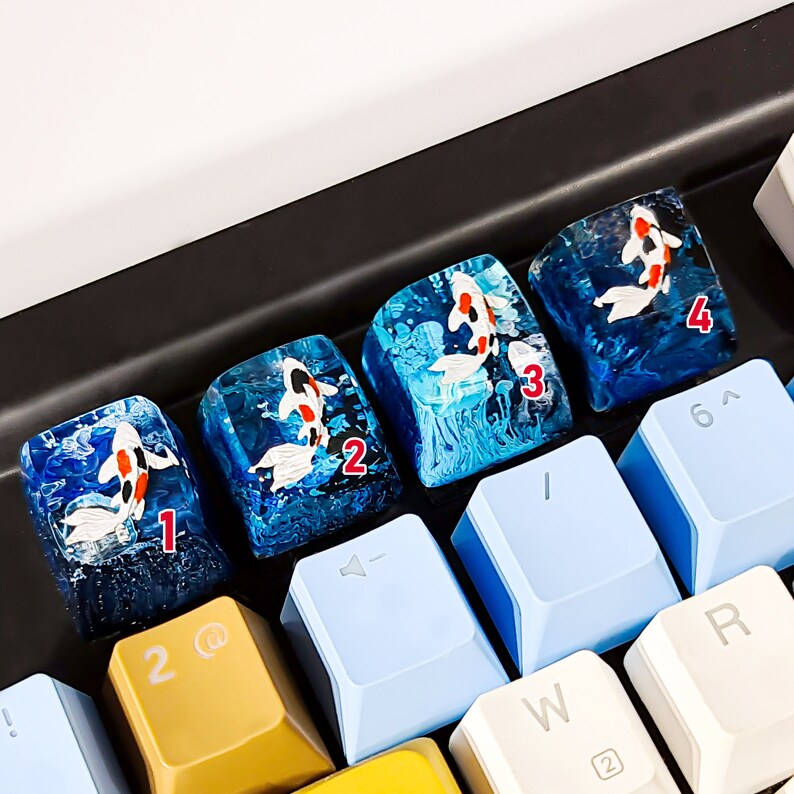 Blue Koi Keycap Koi Fish for Cherry Mx Keycap Custom Keycap - Etsy