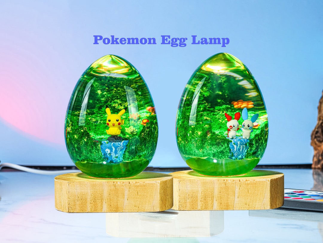 Pikachu Pokemon Epoxy Lamp Custom Pokemon Night Light - Etsy