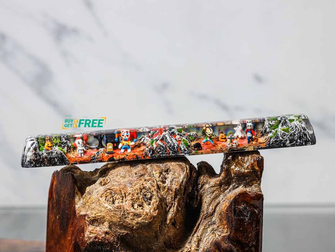 Halloween Spacebar, Custom Spacebar Keycap, Handmade Resin Keycap ...