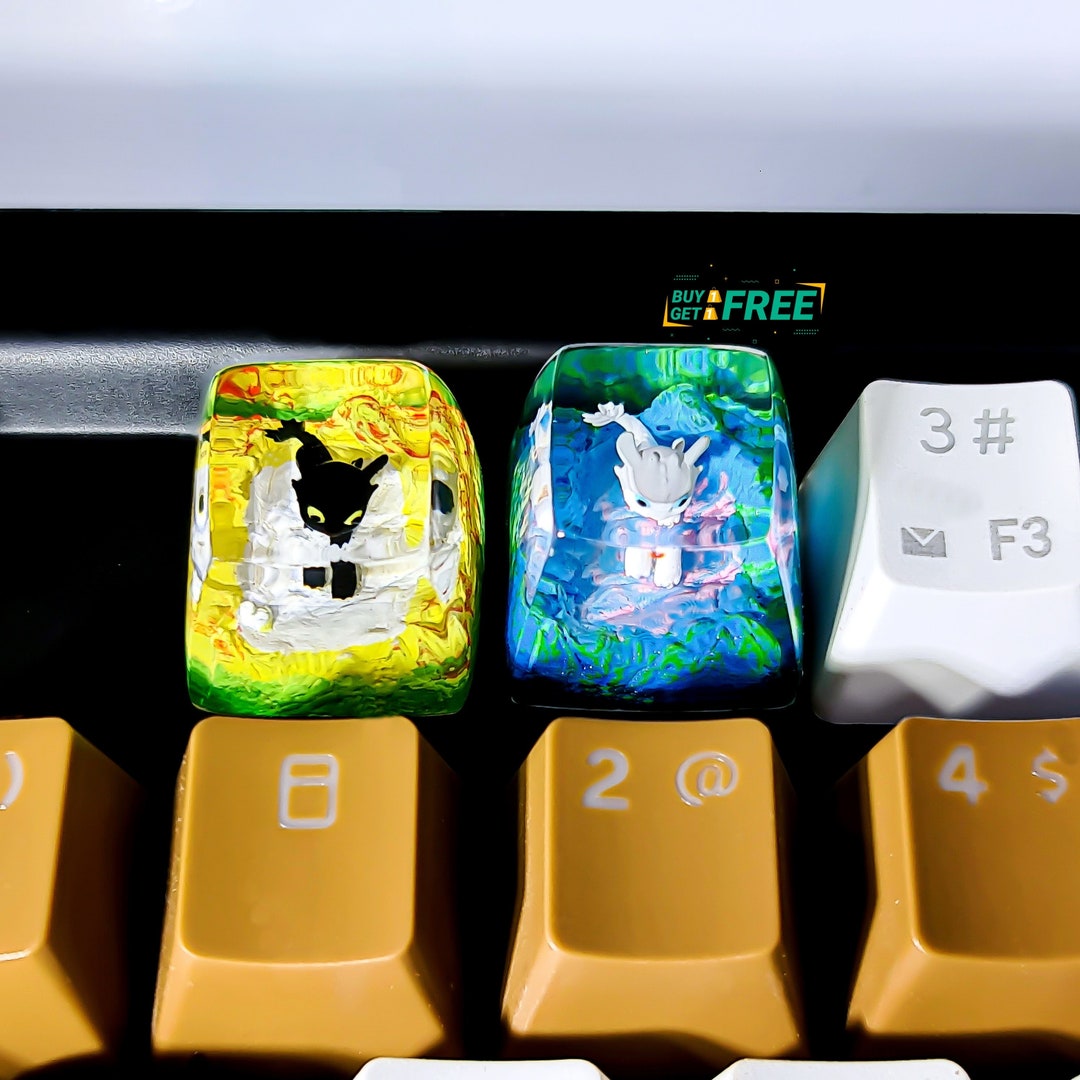 Game Artisan Keycap, ESC Resin Keycap, Resin Handmade Keycap, Anime ...