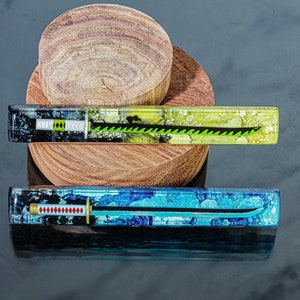 Koi Fish Spacebar, Sword Spacebar, Custom Spacebar, Artisan Keycap ...