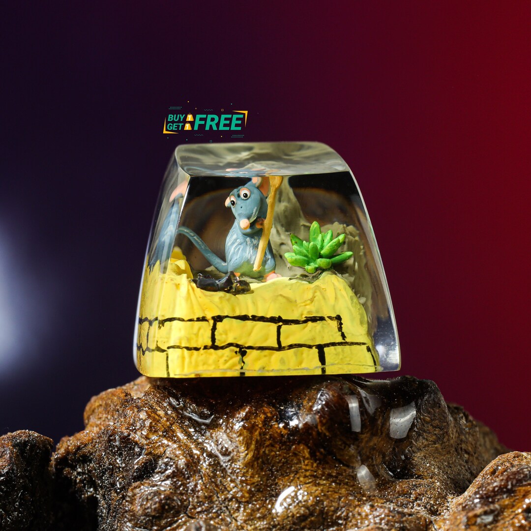 Re.my Keycap, Rata.touillie Keycap, Mouse Keycap, Anime Keycap, Custom ...