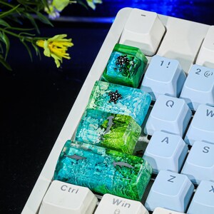 Hammerhead Shark Keycap, Sea Turtle Keycap, Whale Shark, Koi Fish Resin ...