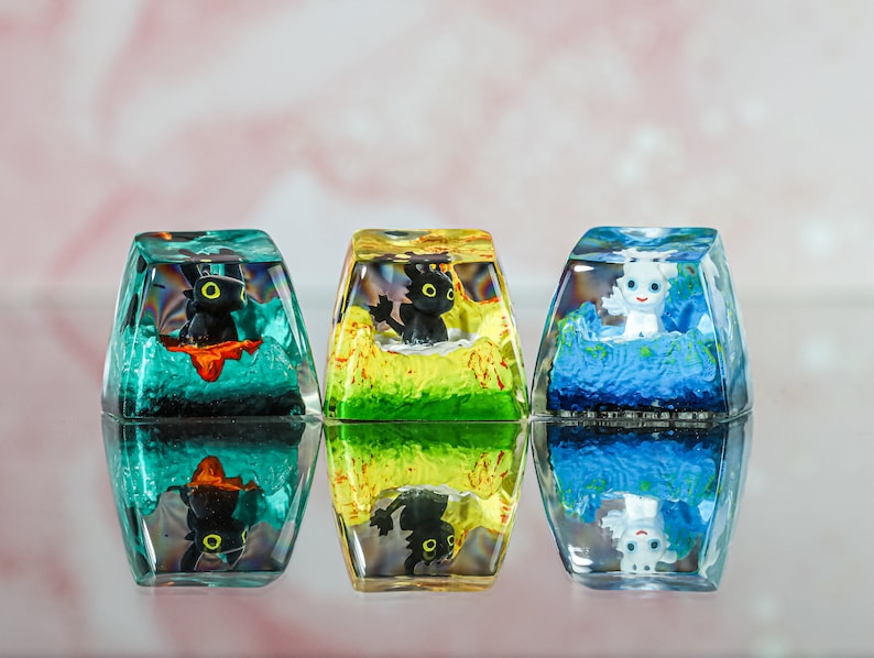 Anime Artisan Keycap, ESC Resin Keycap, Resin Handmade Keycap, Anime ...