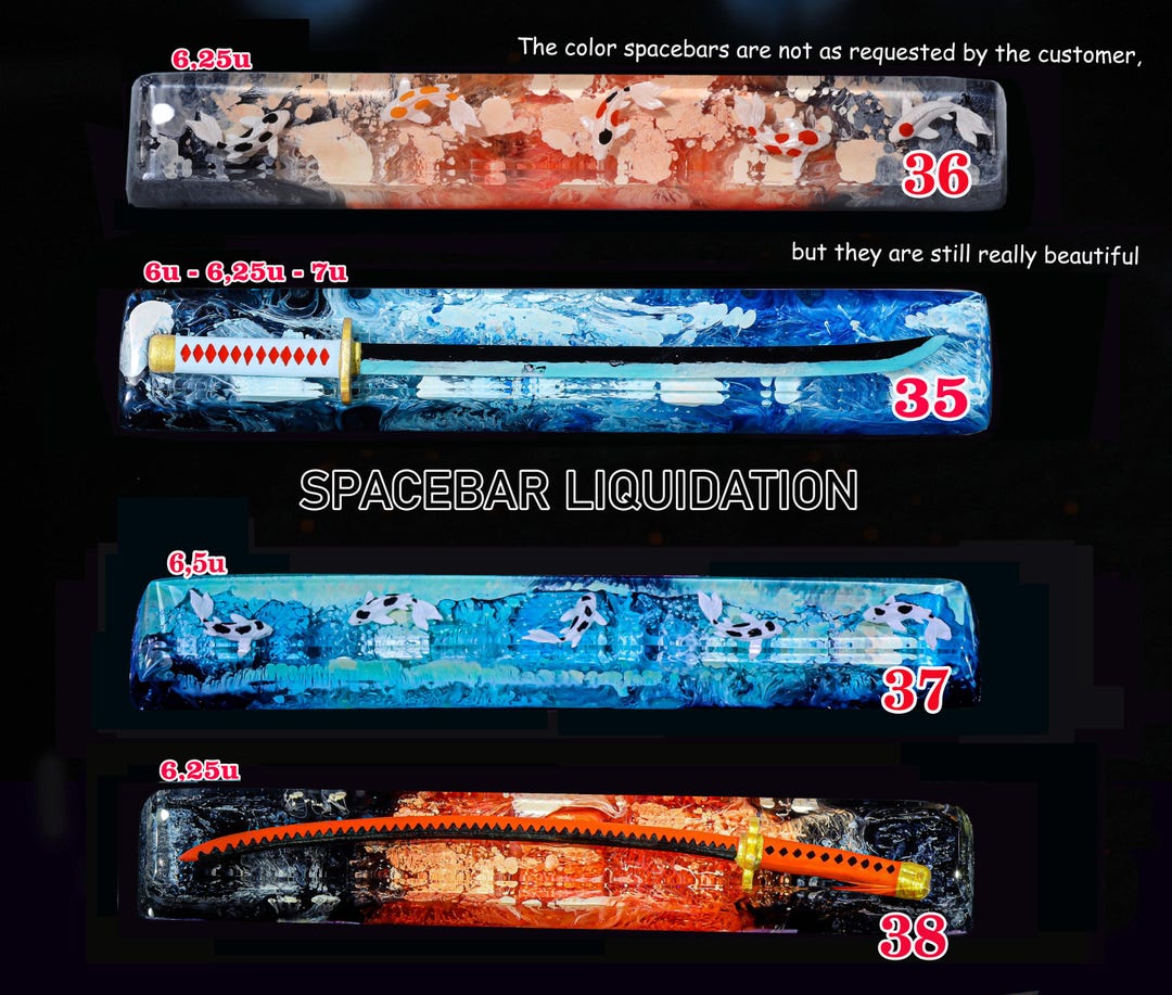 Only 32 USD- 43 USD for Spacebar CLEARANCE, Clearance Spacebar, Custom ...
