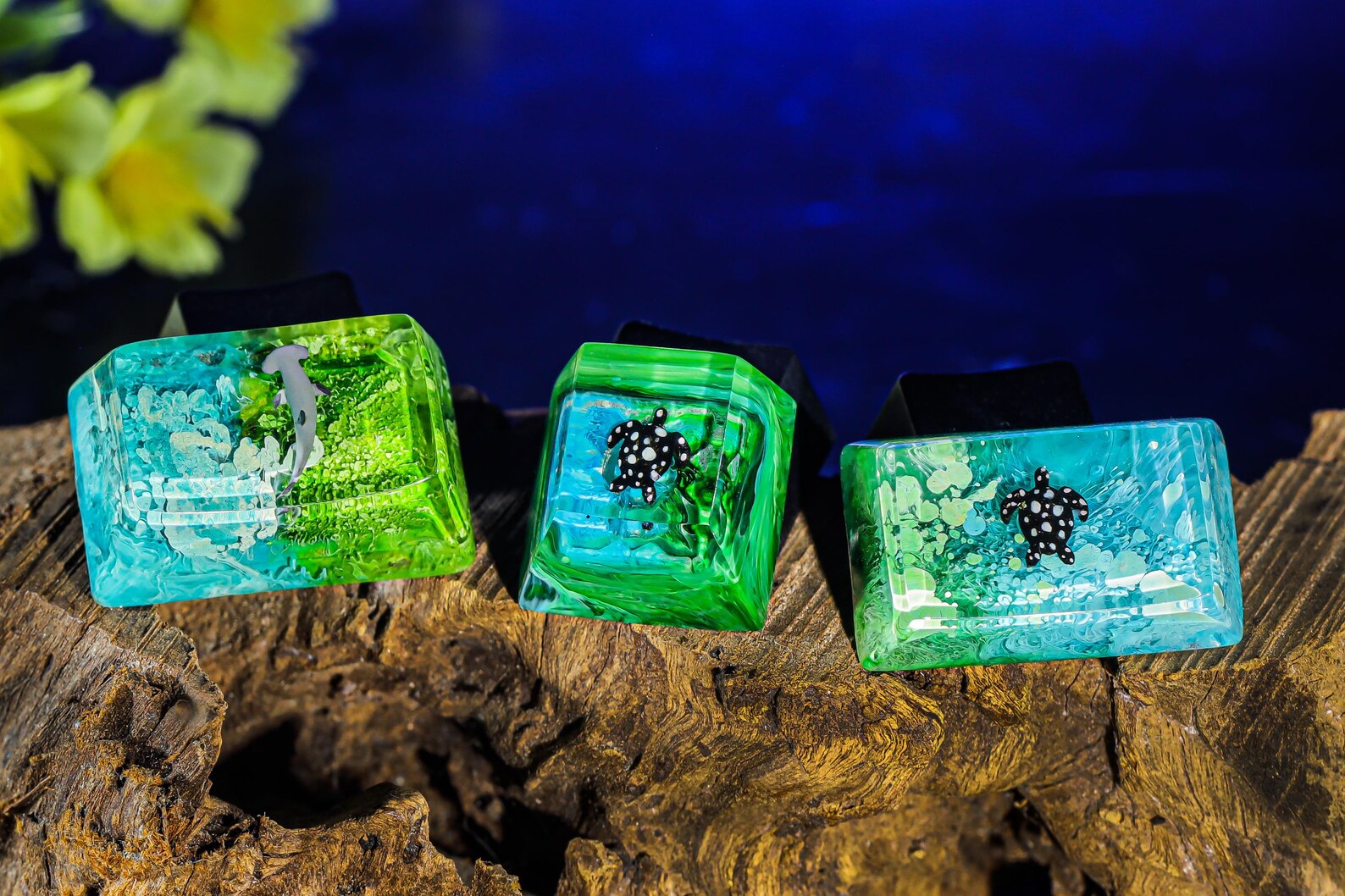 Hammerhead Shark Keycap, Sea Turtle Keycap, Whale Shark, Koi Fish Resin ...