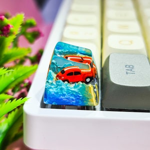 Car Keycap, Race Car Keycap , SA Profile Keycap, Custom Keycap, Artisan ...
