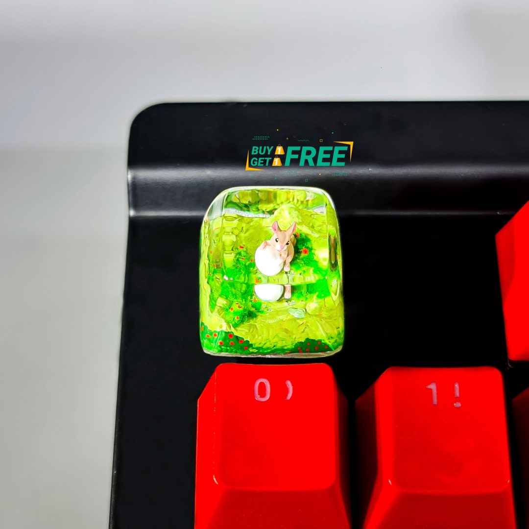 Rabbit Keycap, Eat.ster Bun.ny Keycap for Cherry MX, Handmade Artisan ...