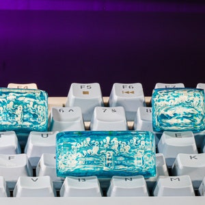 Waves Keycap, Wave Resin SA Profile Key Cap, Sea Keycap, for Cherry MX ...