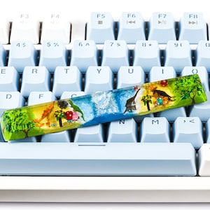 Dinosaur Artisan Keycap, Dinosaur Spacebar, Custom Pokemon Resin ...