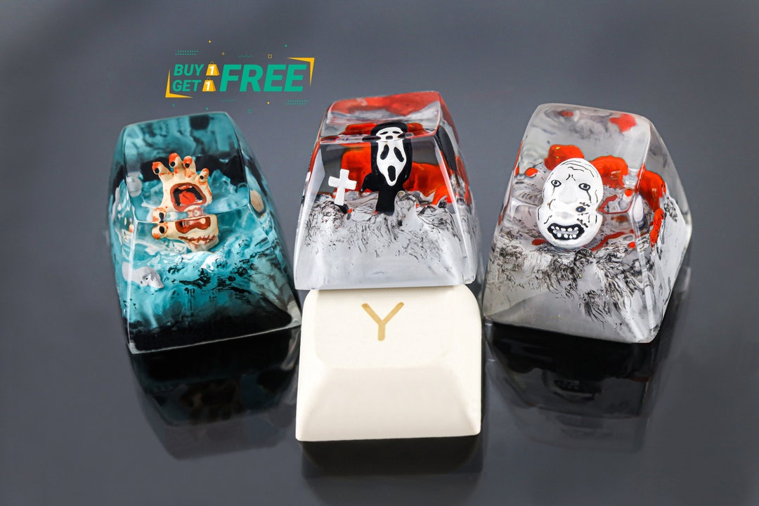 Halloween Artisan Keycap ,halloween Keycap, Horror Keycap, Skull Keycap ...