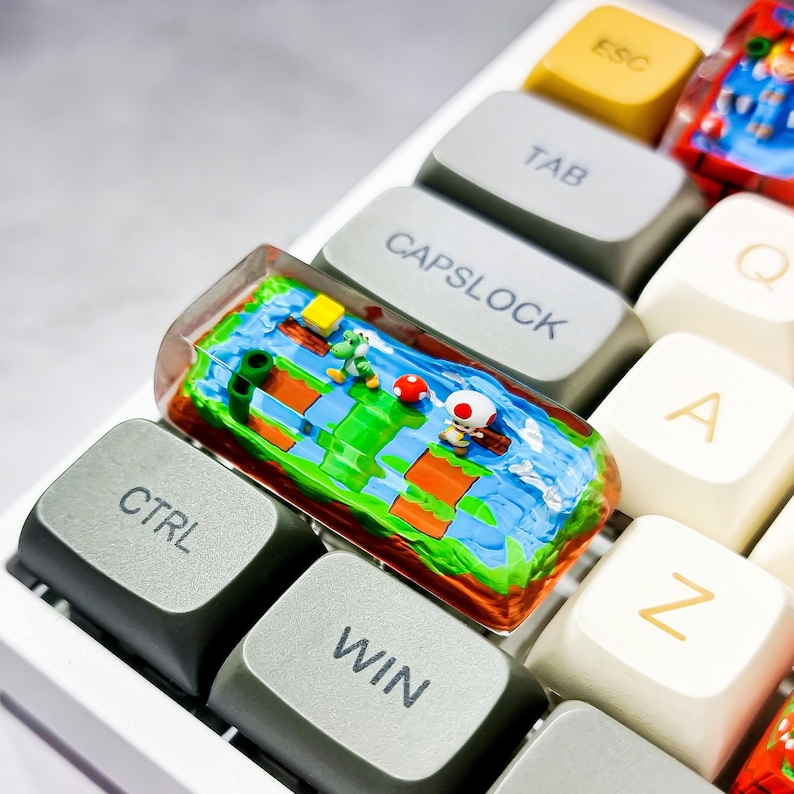 Game Keycap, ESC Resin Keycap, Anime Spacebar Resin Handmade Keycap ...