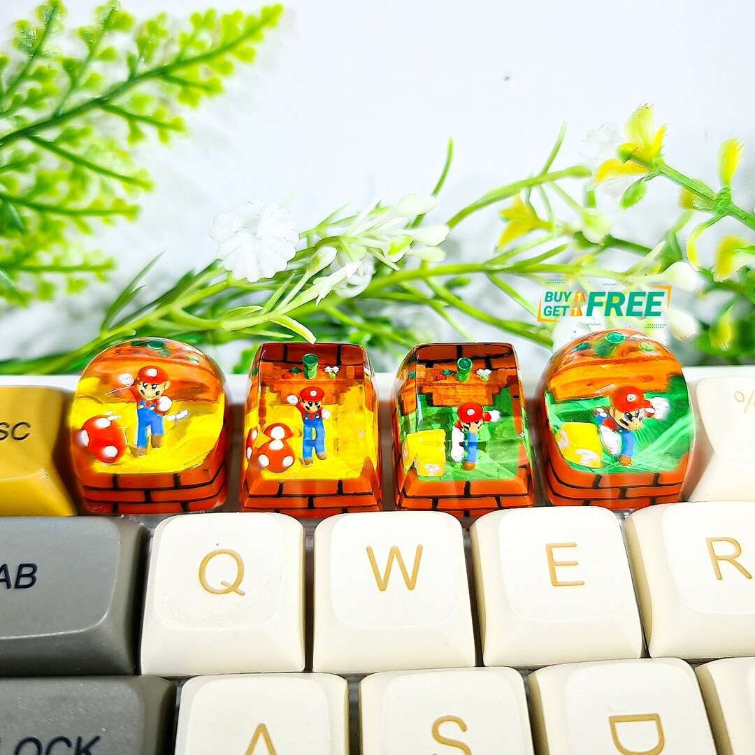 Super Mario Keycap Mario Keycap Game Keycap for Cherry MX - Etsy