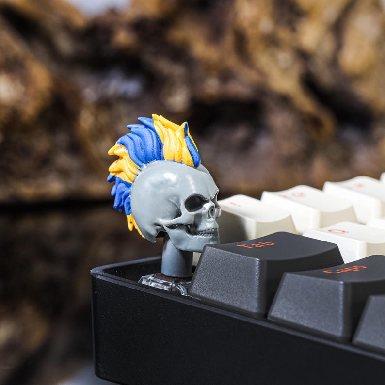 Skull Keycap, Halloween Keycap, Skullcap Keycap for Mechanical Keyboard ...