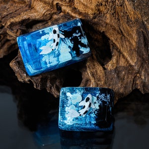 Blue Koi Fish Keycap, Koi Fish SA Profile Keycap, Handmade Artisan ...