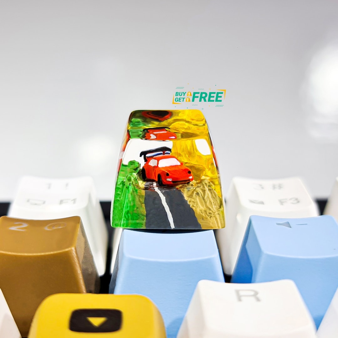 Car Keycap, Porsche Car Keycap, Red Car Keycap, Custom Keycap, Artisan ...