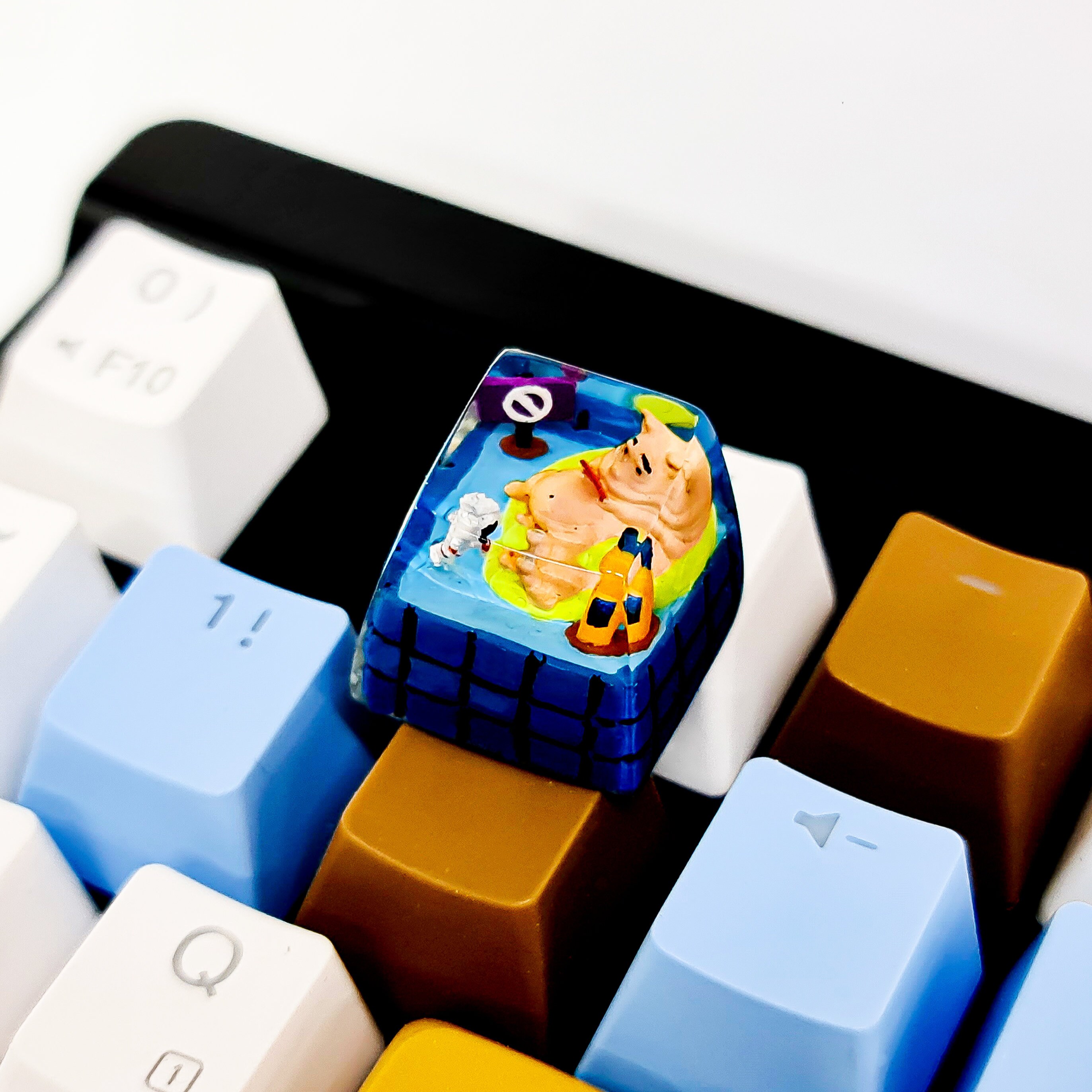 Pig Keycap Pig Play Game Keycap Cartoon Keycap Custom - Etsy