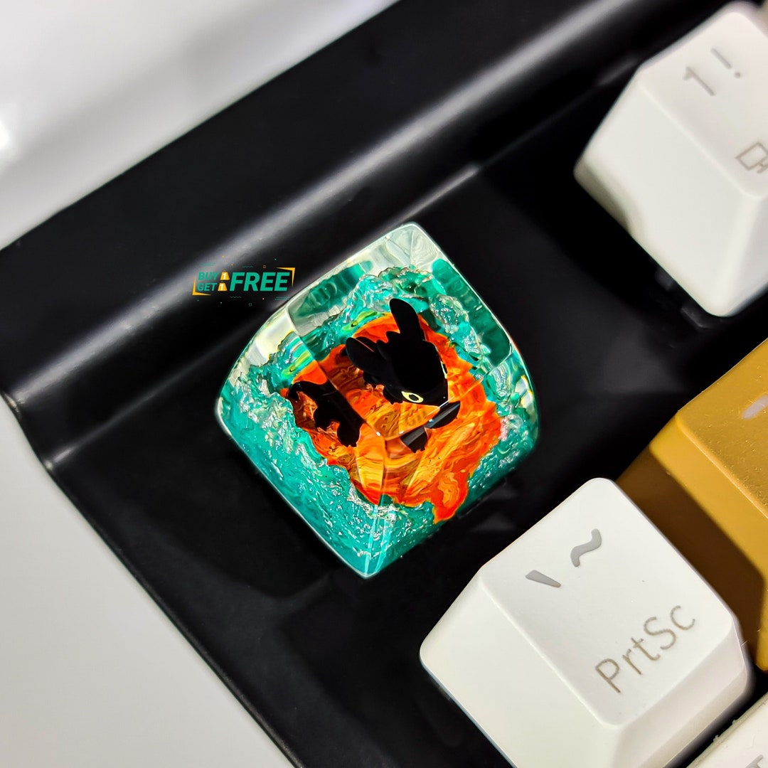 Game Artisan Keycap, ESC Resin Keycap, Resin Handmade Keycap, Anime ...