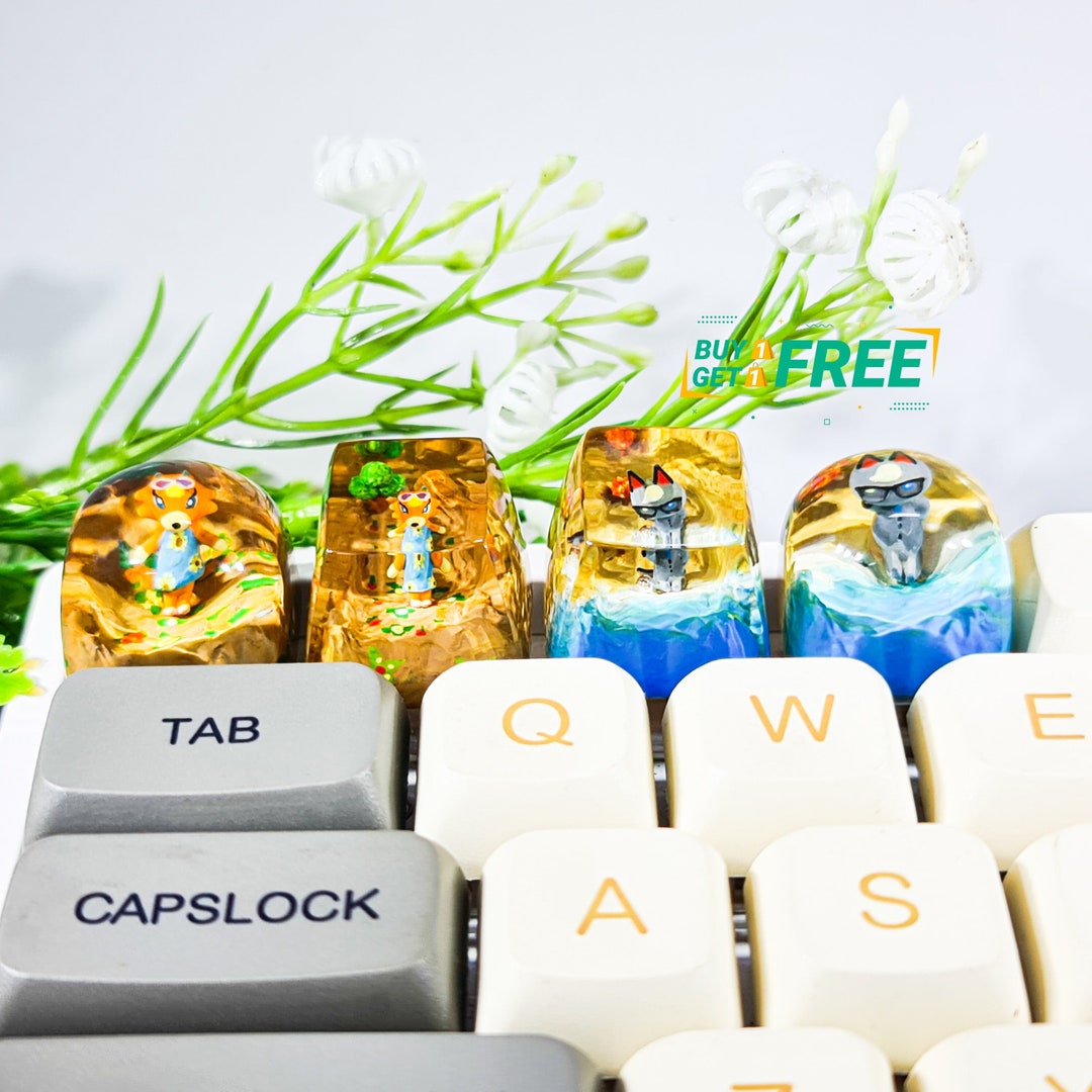 Custom Anime Artisan Keycap, ESC Resin Keycap, Anime Spacebar Resin ...