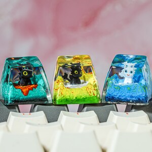 Anime Artisan Keycap, ESC Resin Keycap, Resin Handmade Keycap, Anime ...