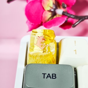 Axolotl Artisan Keycap, Custom Keycap, Artisan Keycap, Cherry Mx ...