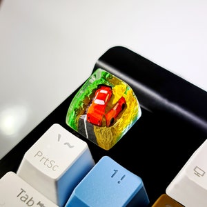 Car Keycap, Porsche Car Keycap, Red Car Keycap, Custom Keycap, Artisan ...
