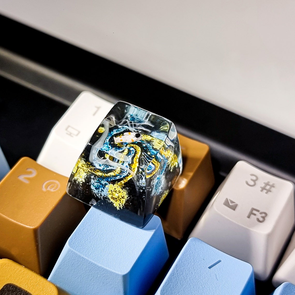 Astronaut Interstellar Galaxy Keycap Planet Keycap - Etsy