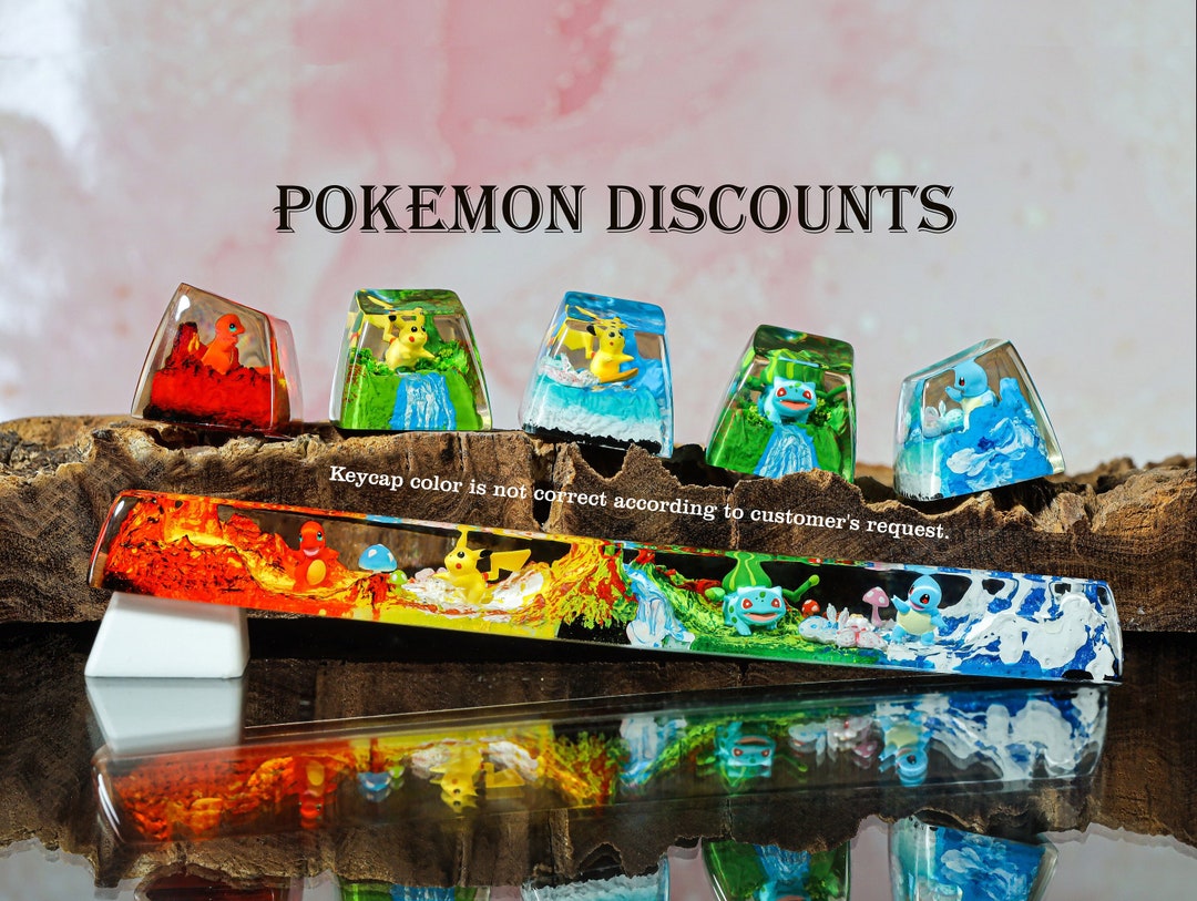 Pokemon Keycap, Pokemon Artisan Keycap, Pikachu Keycap, Squirtle Keycap ...