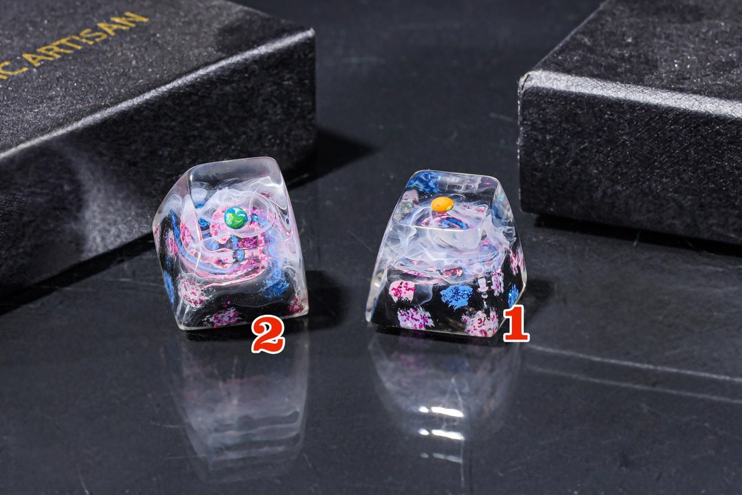 Galaxy Artisan Keycap, Space Resin Keycap, Interstellar Artisan Keycap ...