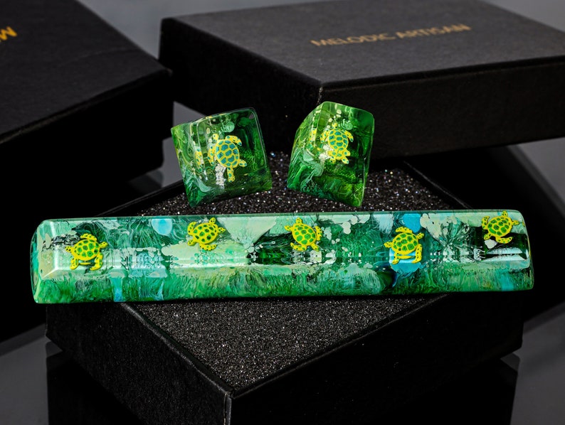 Sea Turtle Spacebar, Turtle Resin OEM SA Profile Key Cap, Turtle Keycap ...