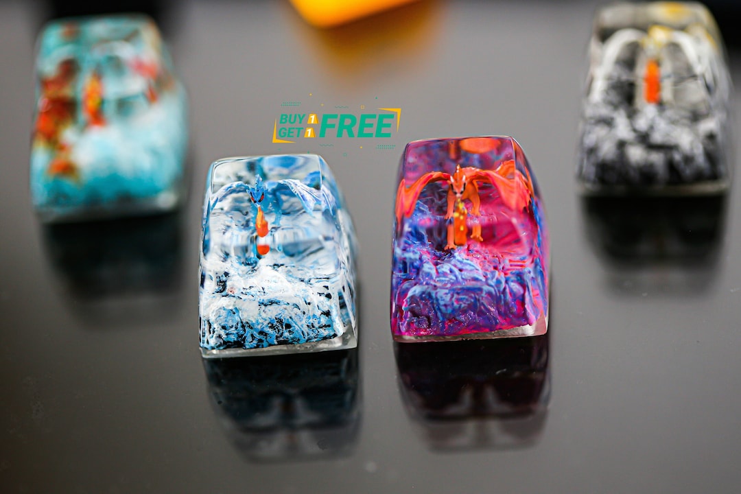 Dragon Keycap, Custom Pokemon Resin Keycap, Handmade Pokemon Artisan ...
