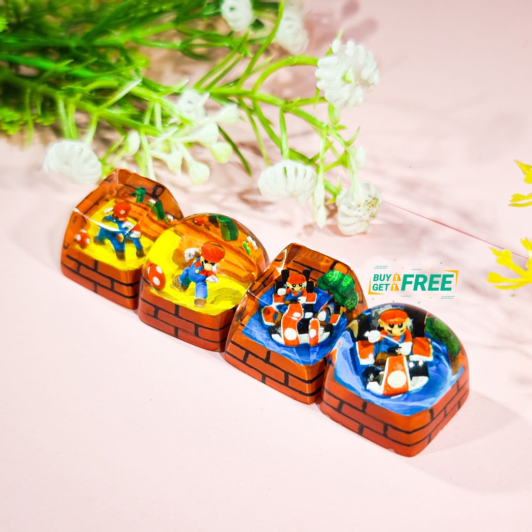 Game Mario Keycap, Super Mario Keycap, Mario Keycap, SA Profile Keycap ...